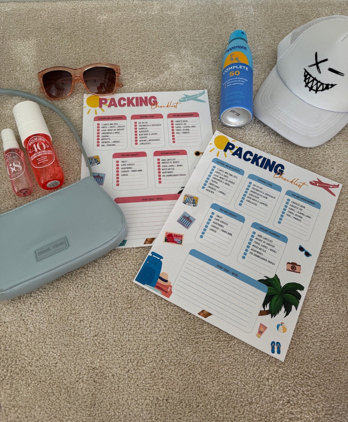 Editable Boys Travel Packing List, Checklist Customizable Canva ...