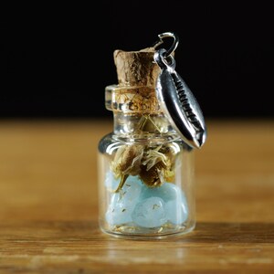 Handcrafted Mini Potion Bottles | Crystal and Herb-filled Apothecary ...