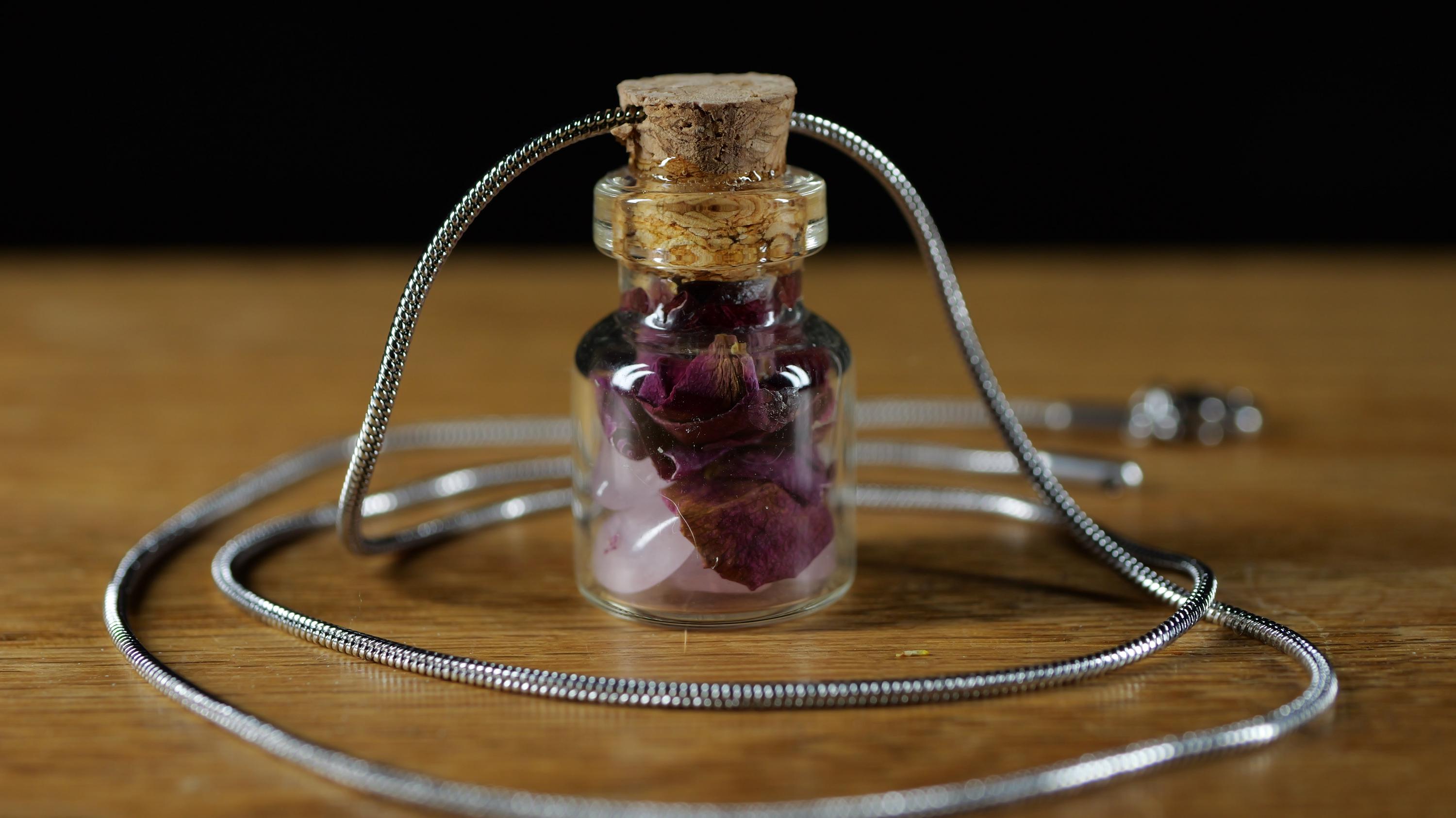 Handcrafted Mini Potion Bottles | Crystal and Herb-filled Apothecary ...