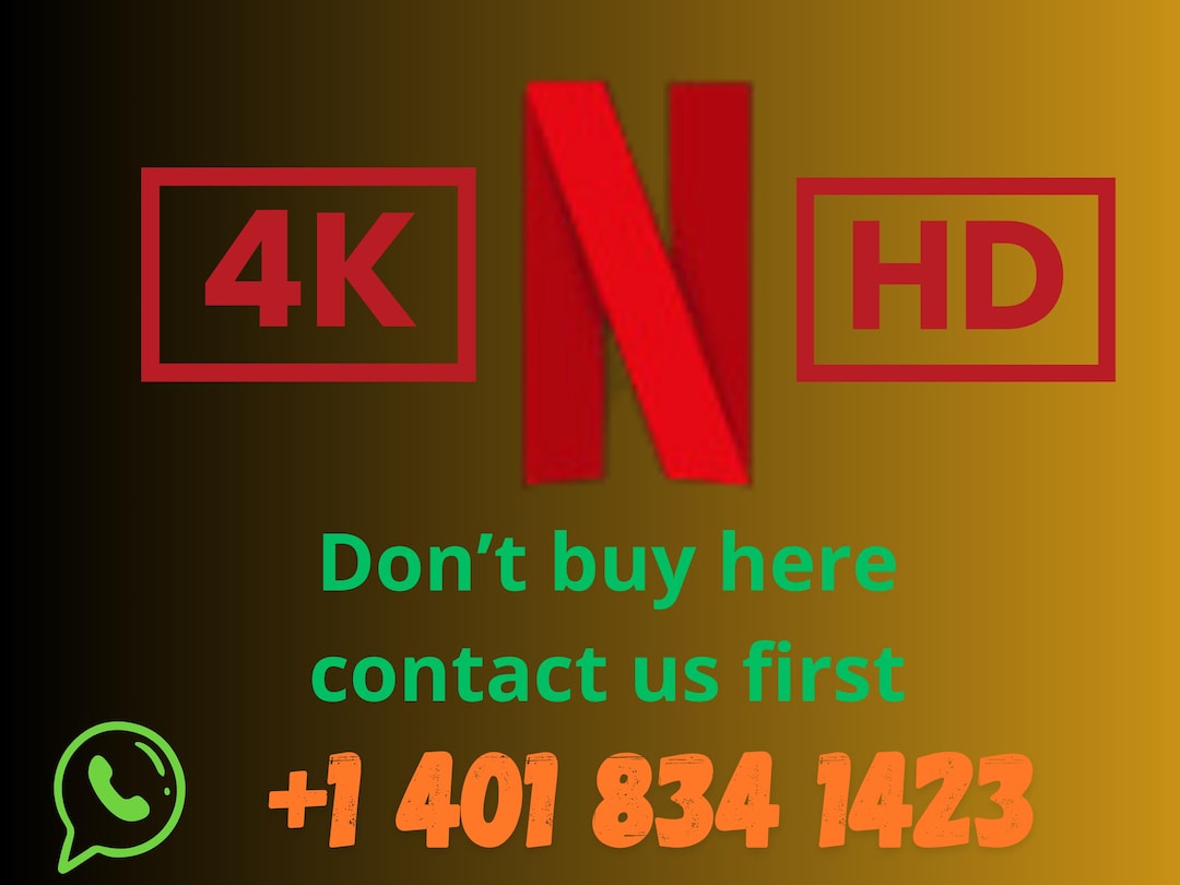Netflix Account 12 Months 4K Subscription 1 Year Warranty - Etsy