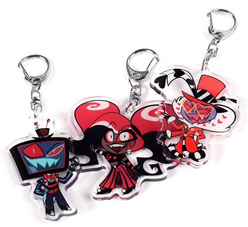 The Vees - Hazbin Hotel Acrylic Keychains - Etsy