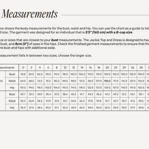 Jackie Top & Dress PDF Sewing Pattern | Size Inclusive 0-34 | Beginner ...