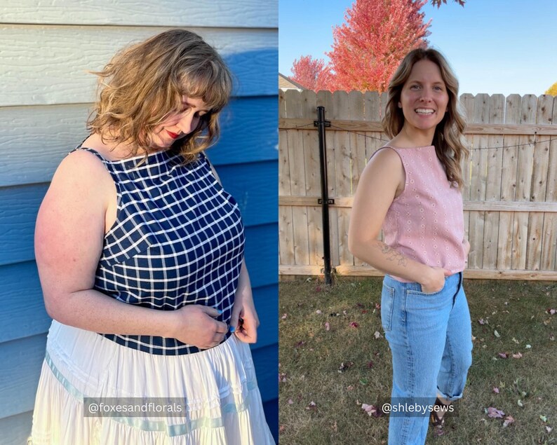 Jackie Top & Dress PDF Sewing Pattern Size Inclusive 0-34 Beginner ...