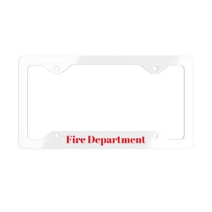 Fire Department Metal License Plate Frame Firefighter Gift - Etsy