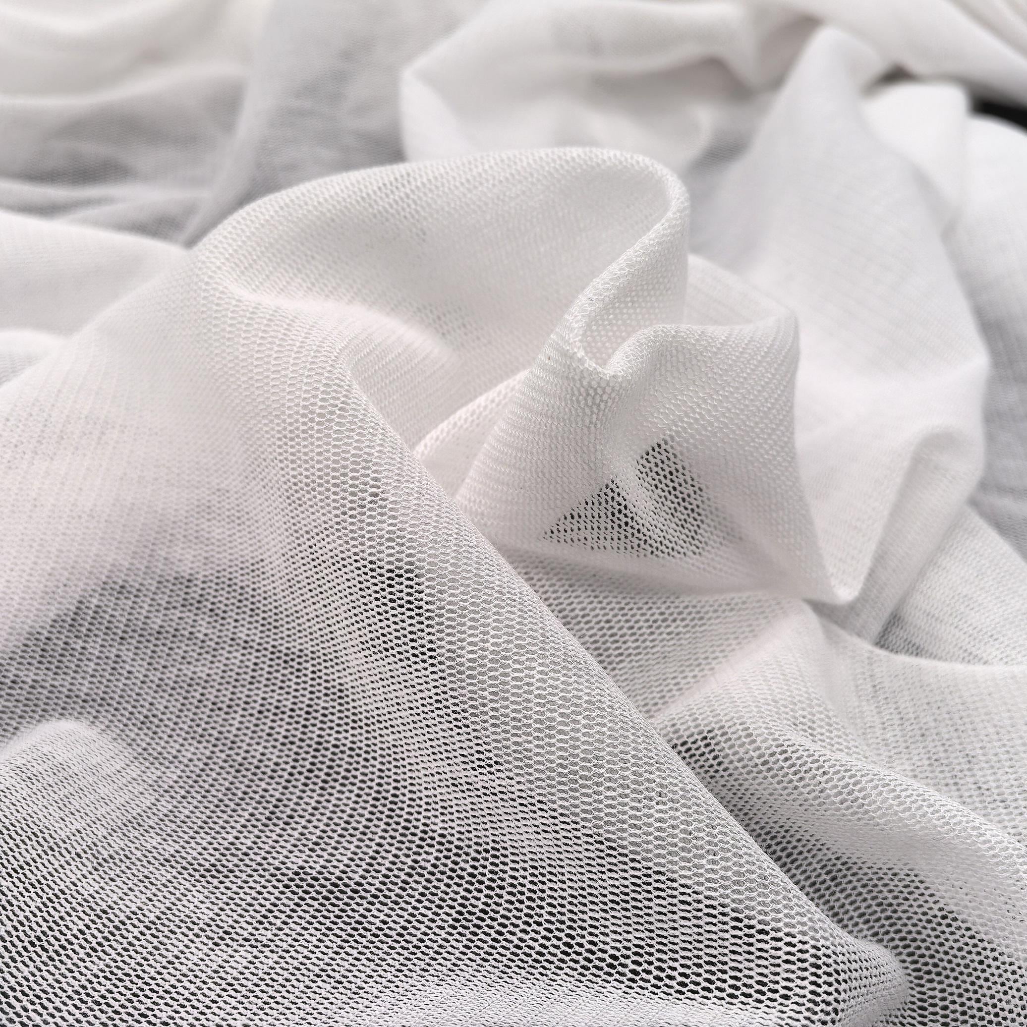 Small Circle Organic Cotton Mesh, 100%cotton Soft Mesh Lace, White ...