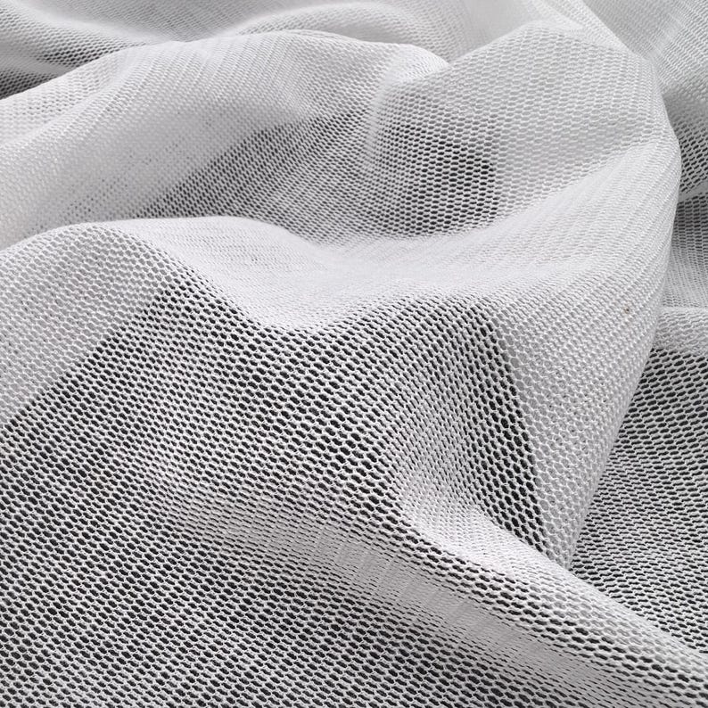 Small Circle Organic Cotton Mesh, 100%cotton Soft Mesh Lace, White ...