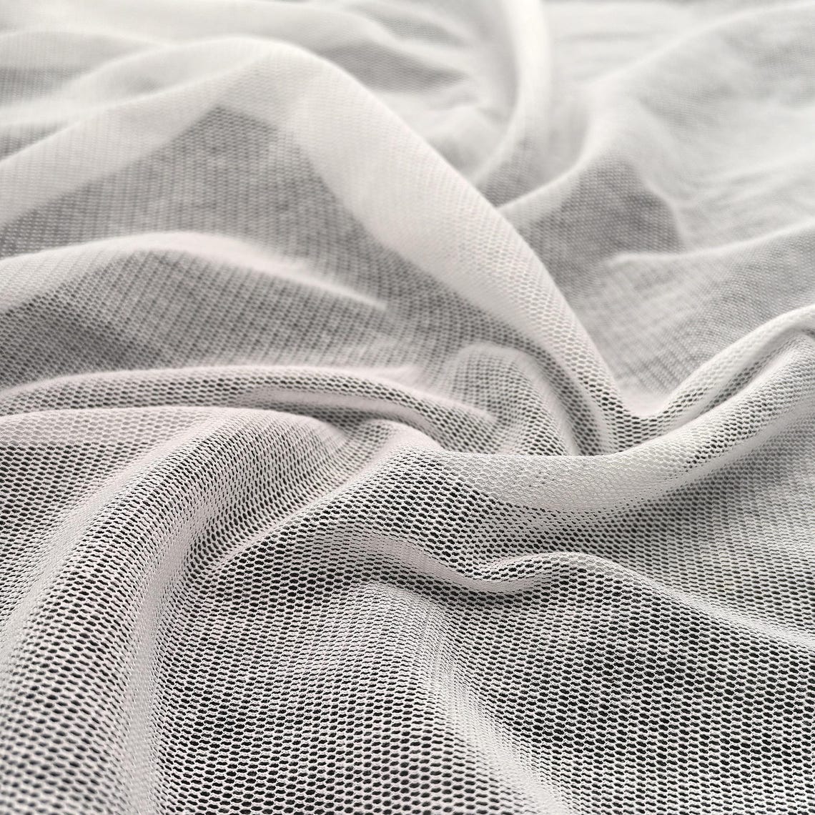 Small Circle Organic Cotton Mesh, 100%cotton Soft Mesh Lace, White ...