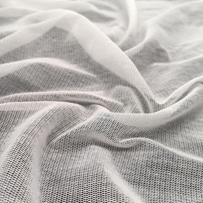 Small Circle Organic Cotton Mesh, 100%cotton Soft Mesh Lace, White ...