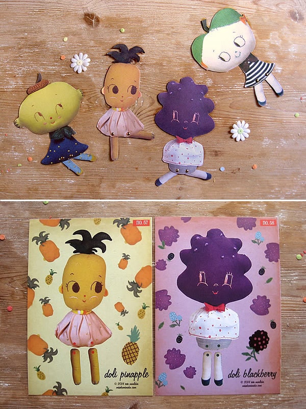 On SALE Blackberry Paper Doll. Articulated paper doll. DIY | Etsy