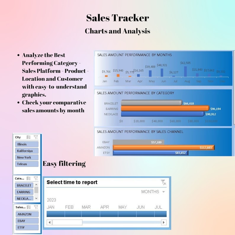 Business Sales Tracker | Excel Tracker | Sales Tracker Excel, Sales ...