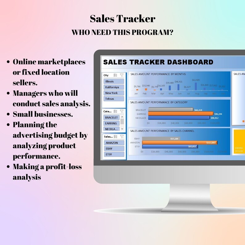 Business Sales Tracker | Excel Tracker | Sales Tracker Excel, Sales ...