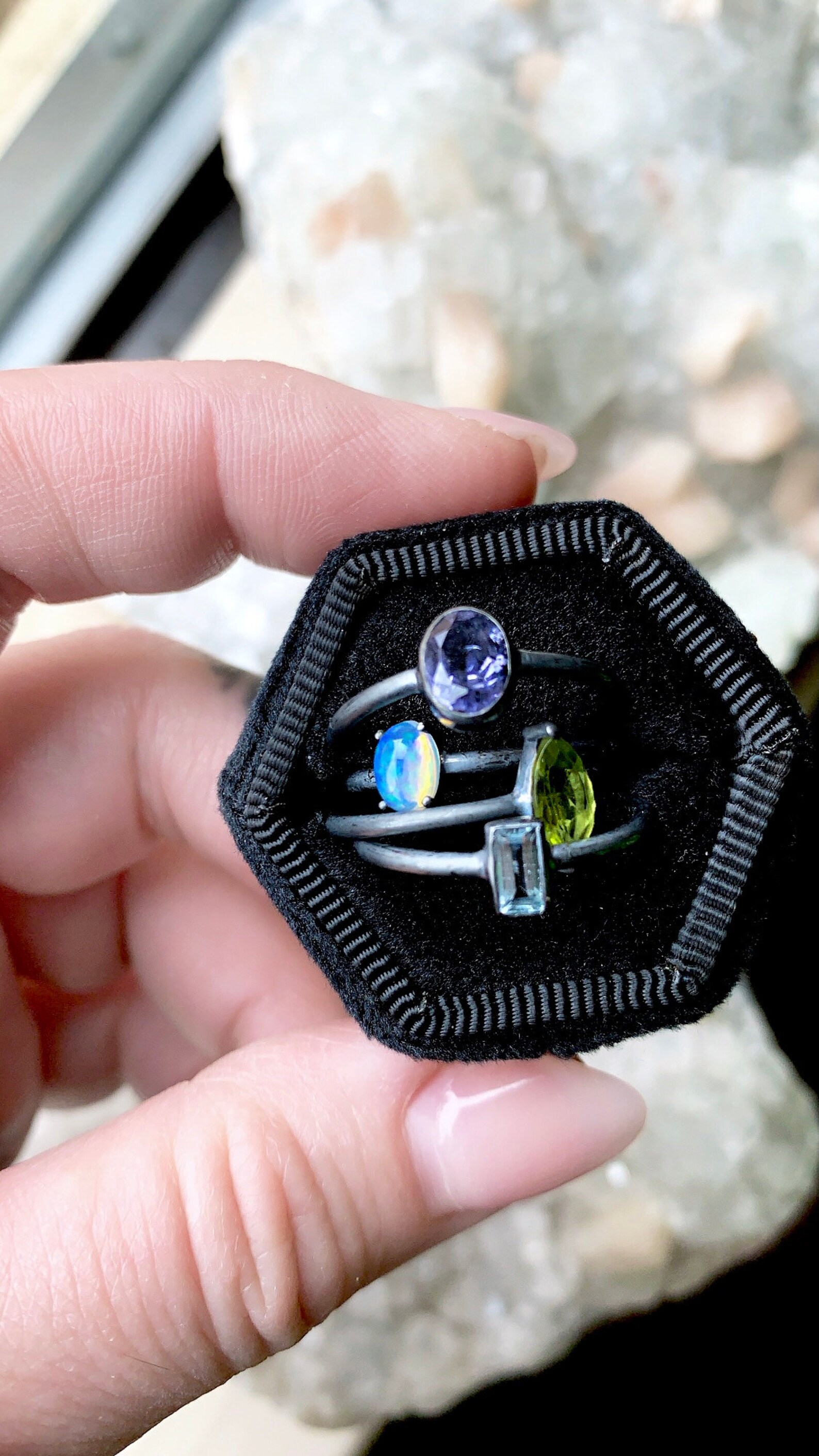 Opal Ring Stacking Rings Peridot Ring Peridot Ring - Etsy