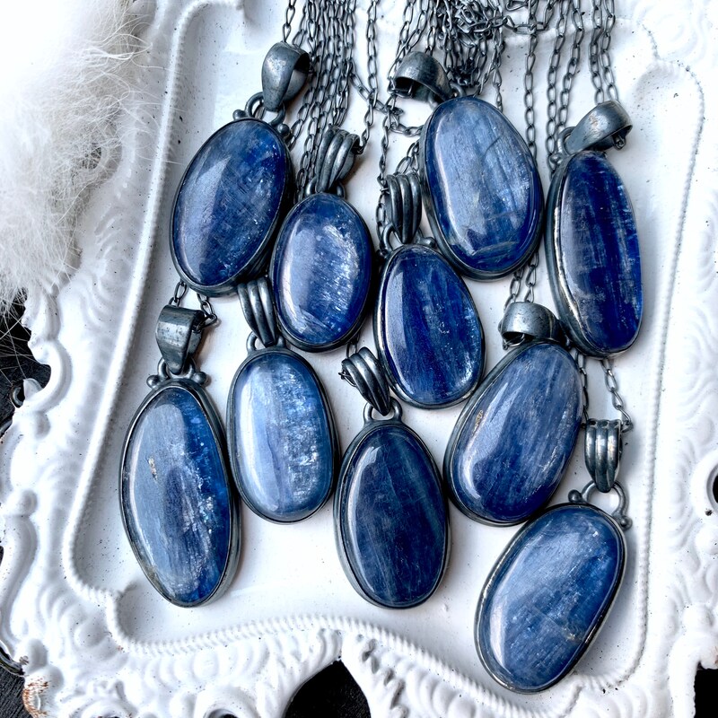 Blue Stone Necklace - Etsy