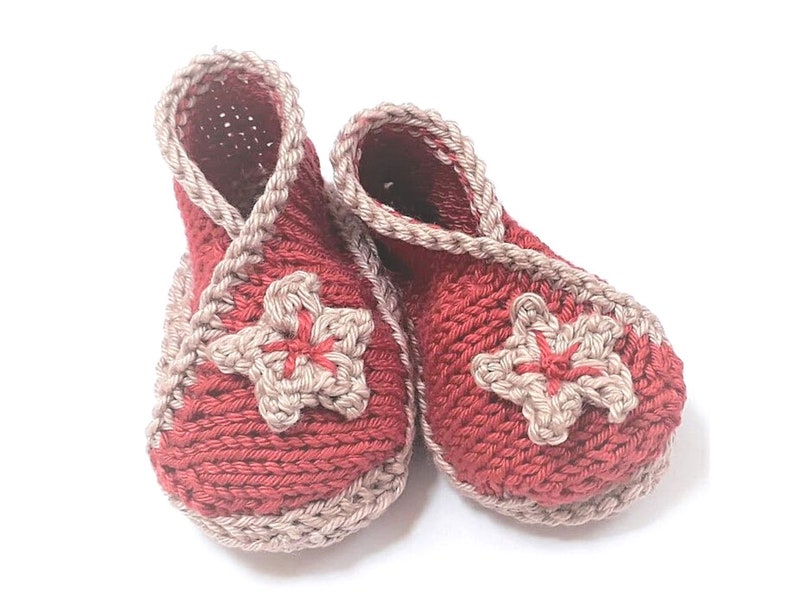 Knitting Pattern Baby Kimono Shoes Booties Baby Crossover Shoes 1 Size ...