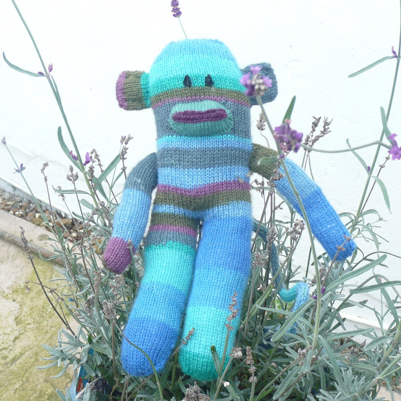 Sock Monkey Knitting Pattern Toy Plush Animal Monkey | Etsy