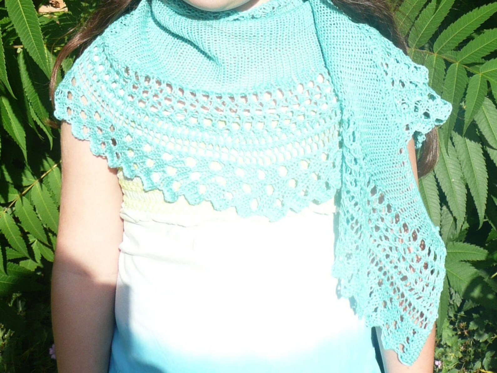 Crescent Shawl Knitting Pattern Talmont Lace Shawlette Lacy Wrap Lace ...