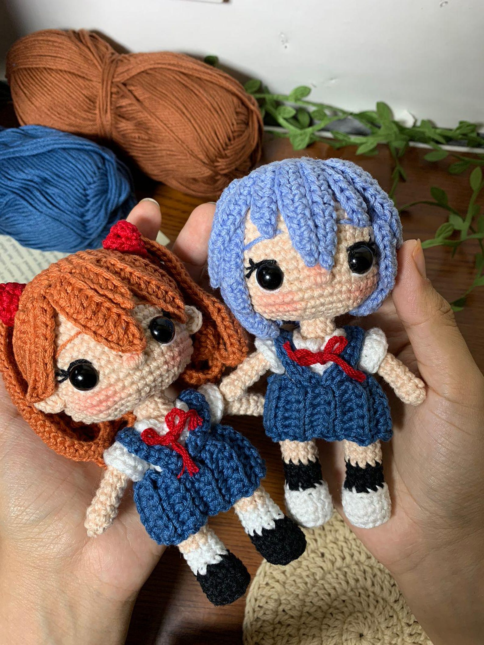Niegurumi Asuka and Rei Patterns - Etsy