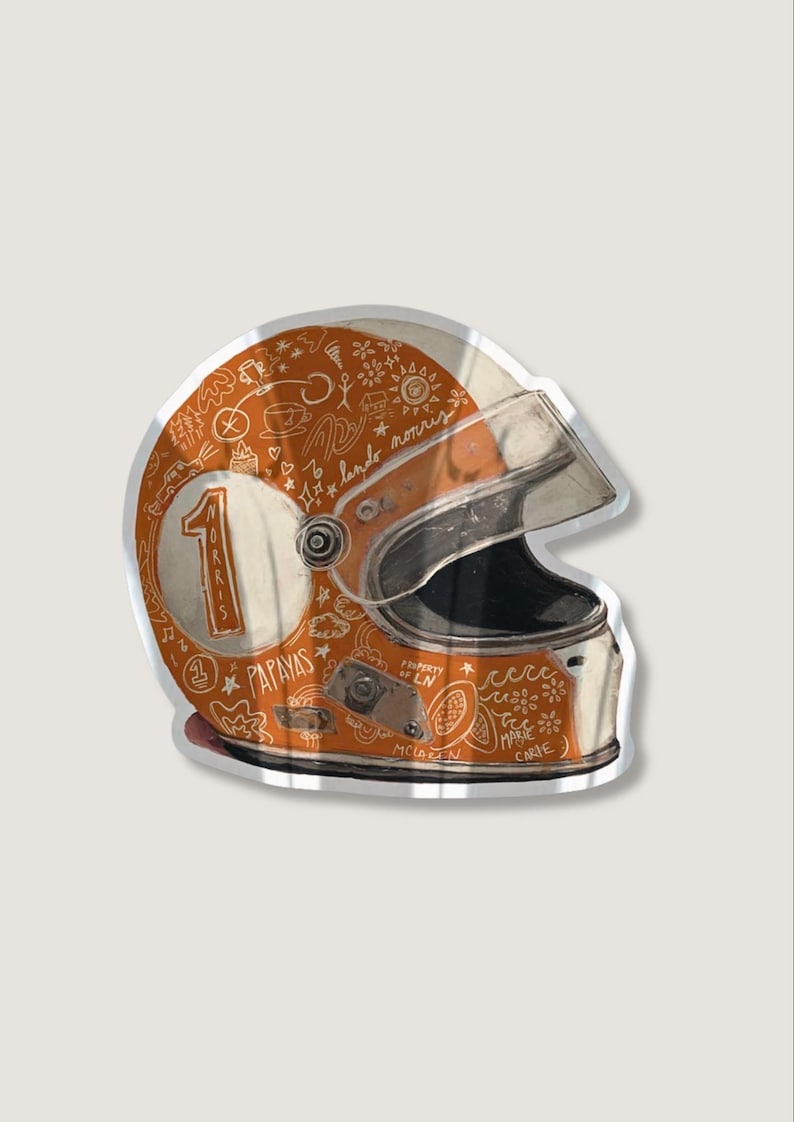 Lando Norris F1 Sticker · Formula 1 Racing Fan Gift · Mclaren Driver ...