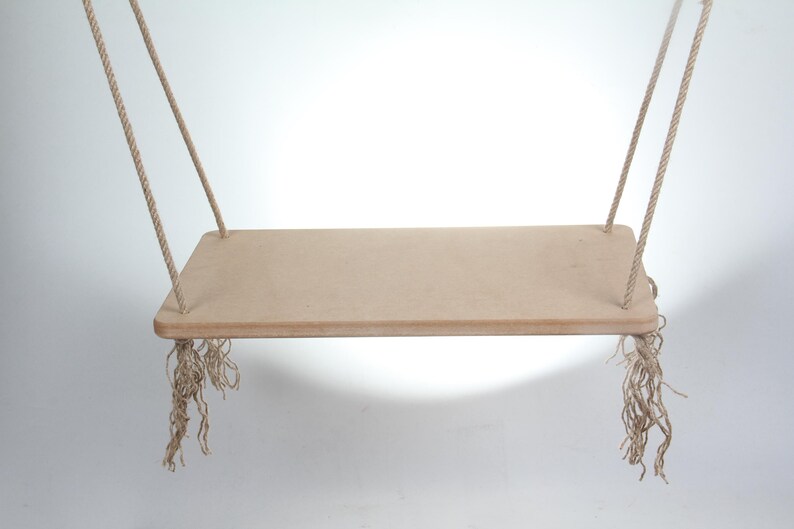 Tree Swing, Wooden Rope Swing, Rustic Long Lasting Outdoor Swing ...