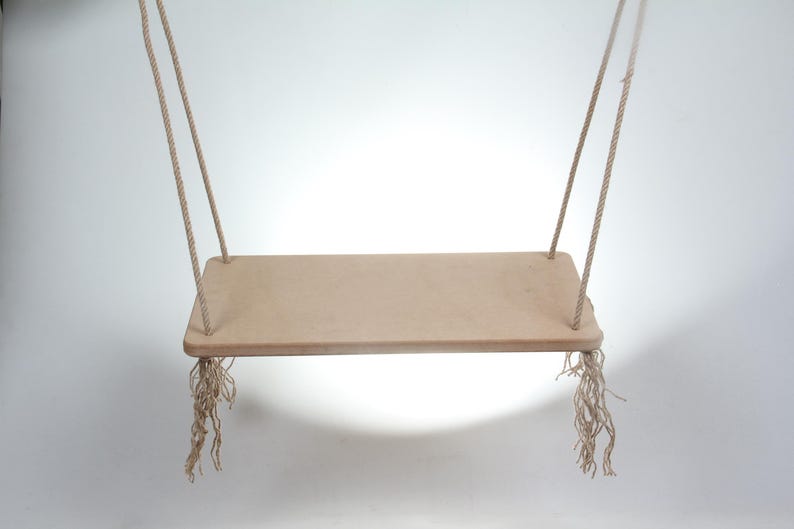 Tree Swing, Wooden Rope Swing, Rustic Long Lasting Outdoor Swing ...