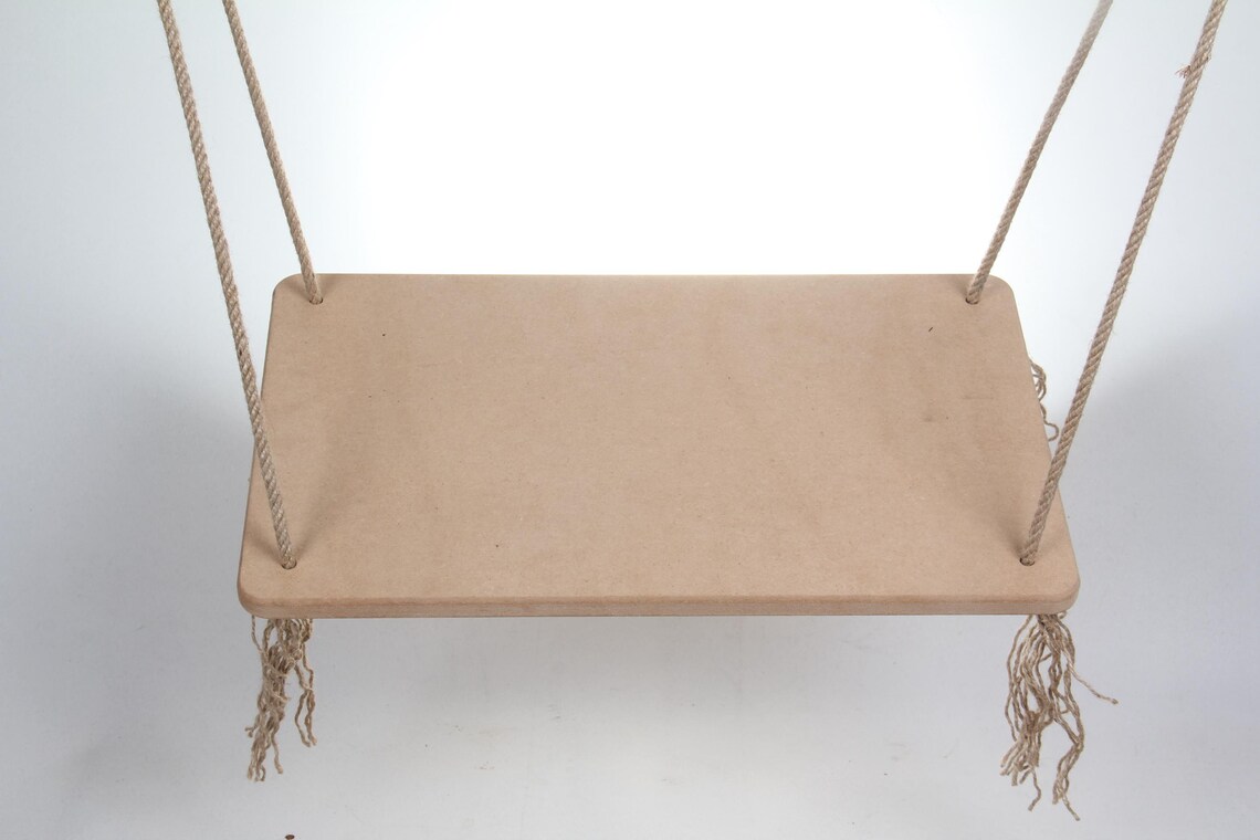 Tree Swing, Wooden Rope Swing, Rustic Long Lasting Outdoor Swing ...