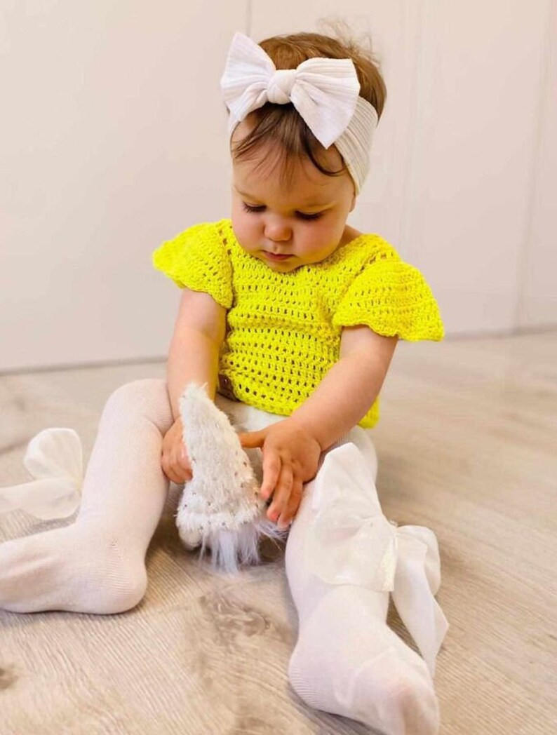 Butterfly Blouse Crochet Pattern, Adult & Girl Sizes From 1-2 to XXL ...