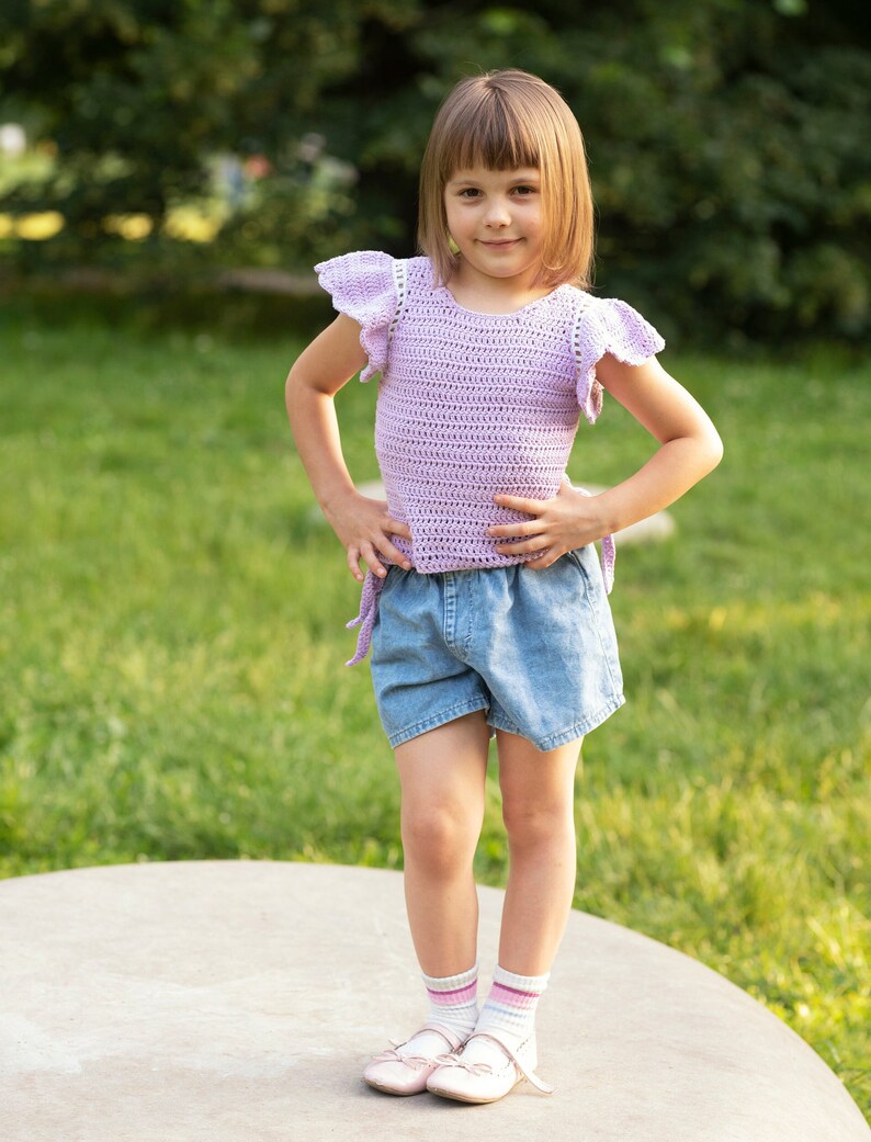 Butterfly Blouse Crochet Pattern - Adult and Children Sizes From 1-2 to ...