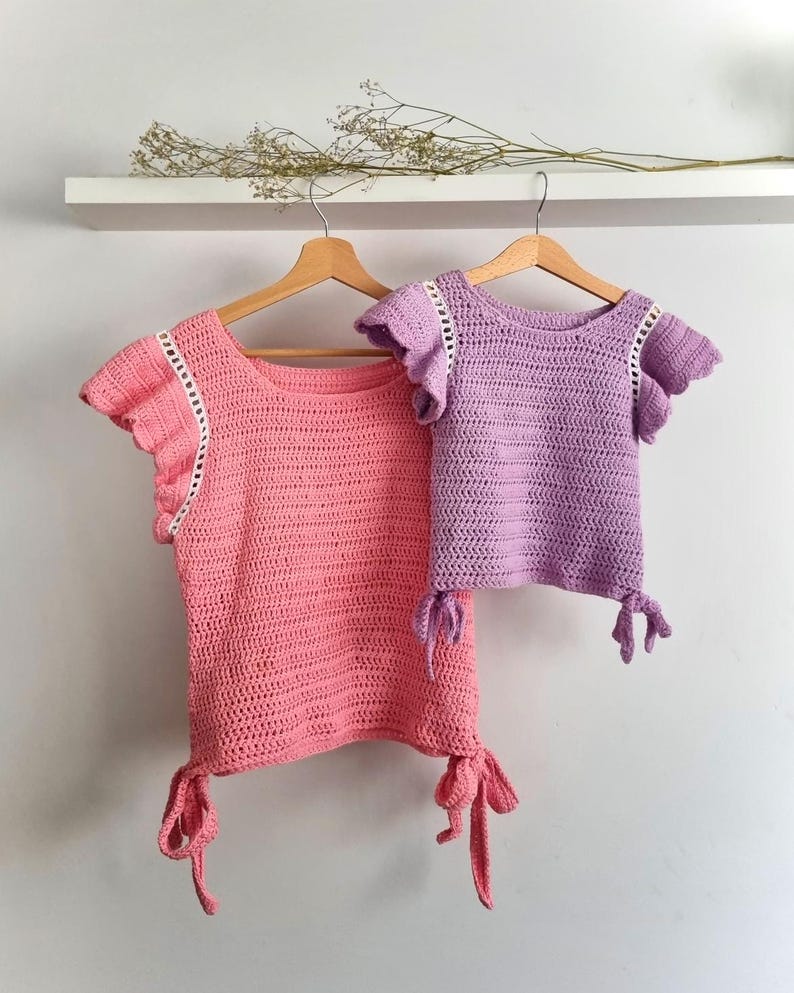 Butterfly Blouse Crochet Pattern - Adult and Children Sizes From 1-2 to ...