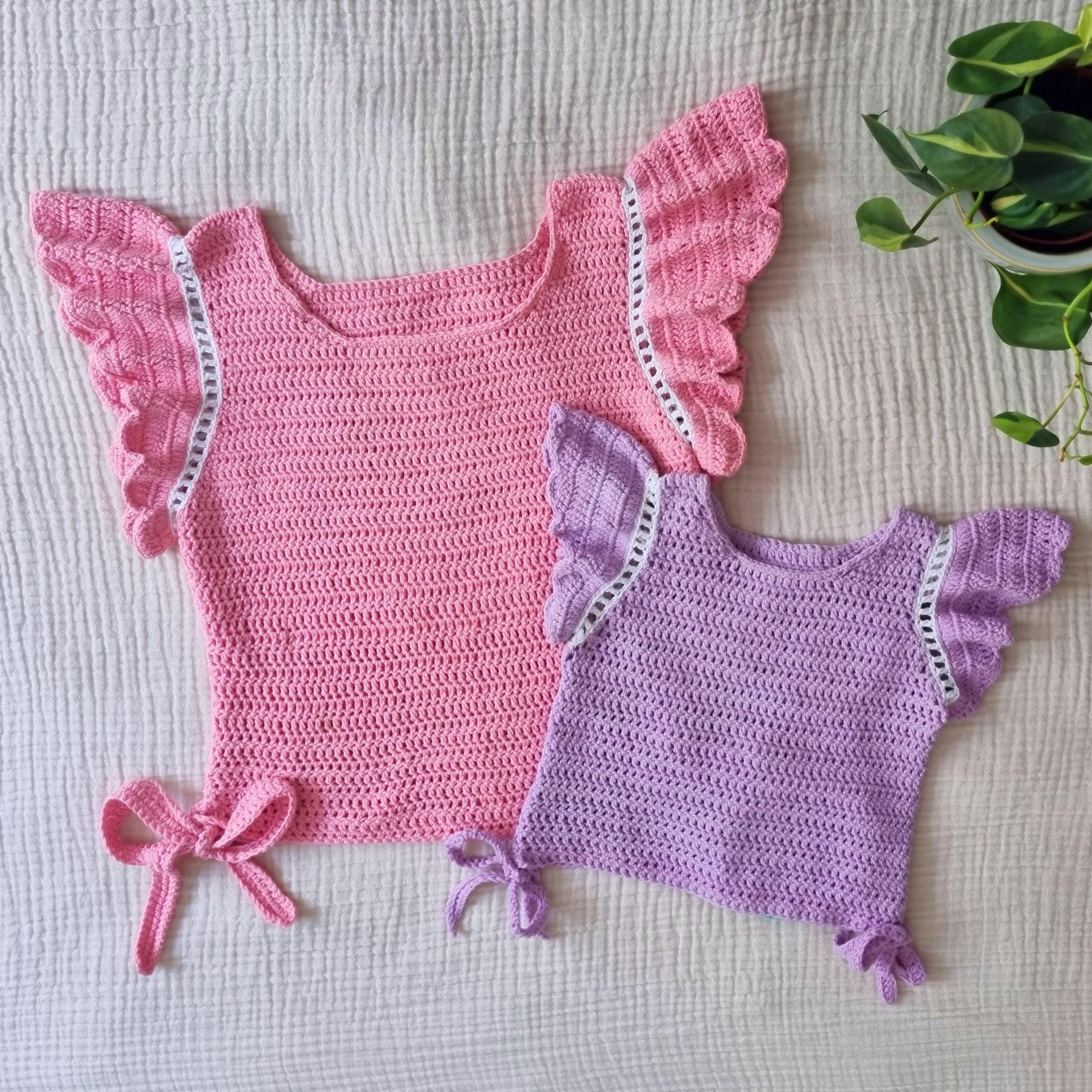 Butterfly Blouse Crochet Pattern - Adult and Children Sizes From 1-2 to ...