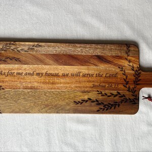 Cutting Board , Christian Wedding Gift, Housewarming Gift, Bible Verse ...