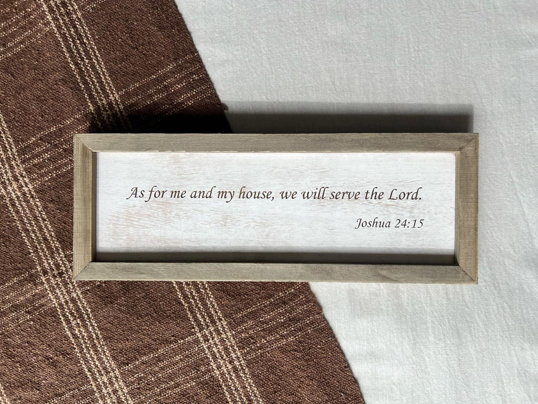 Farmhouse Style, Wooden Wall Décor, Sign, Christian Wedding Gift ...