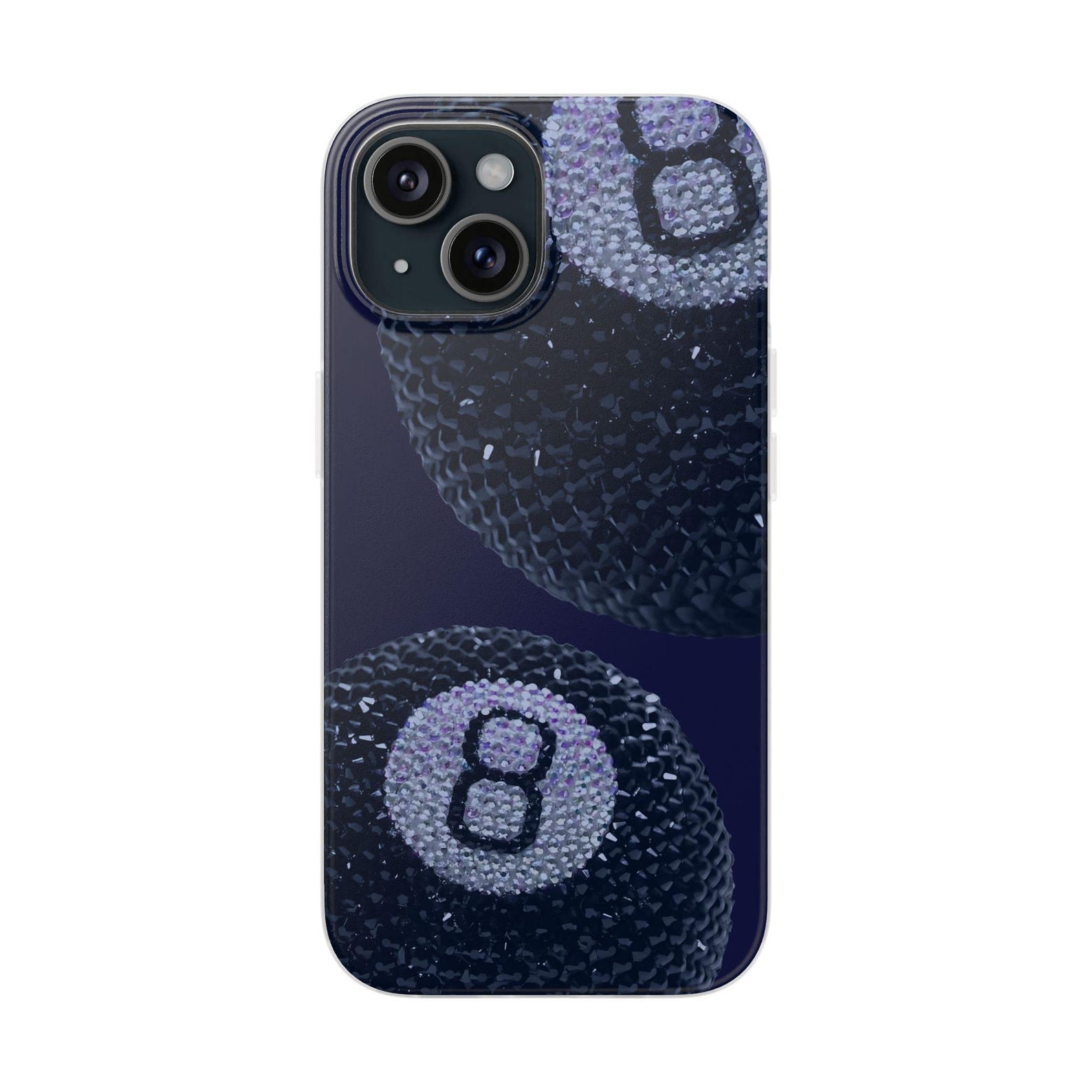 Navy Blue, 8 Ball Phone Case, Y2K Cute Collage Case, Trendy Vintage ...