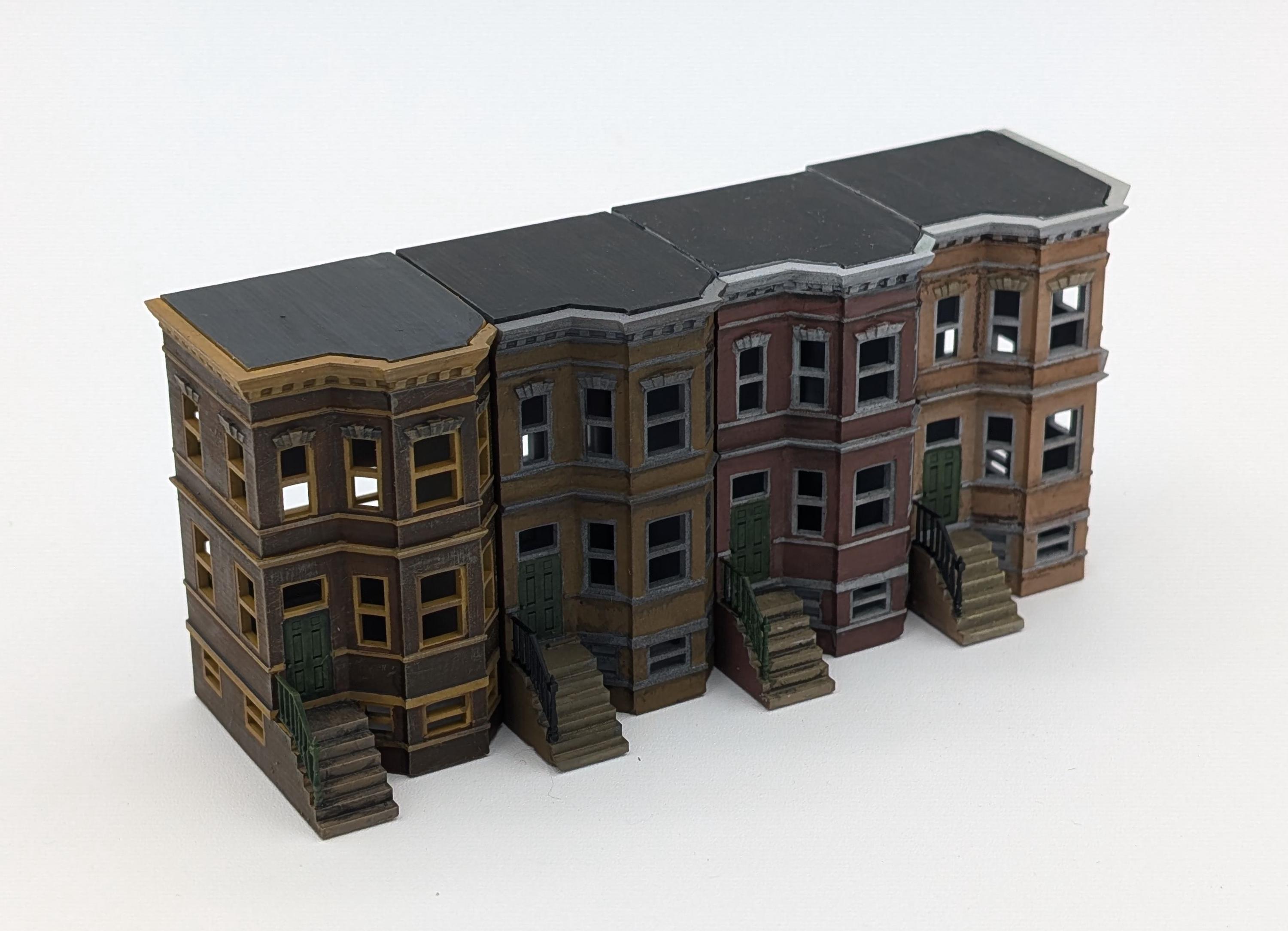 Brownstone Townhouse Model Kit, N-scale - Etsy