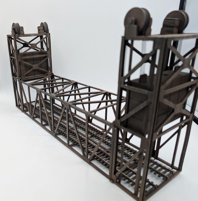 Double Track Lift Bridge Model Kit, Ho-scale - Etsy
