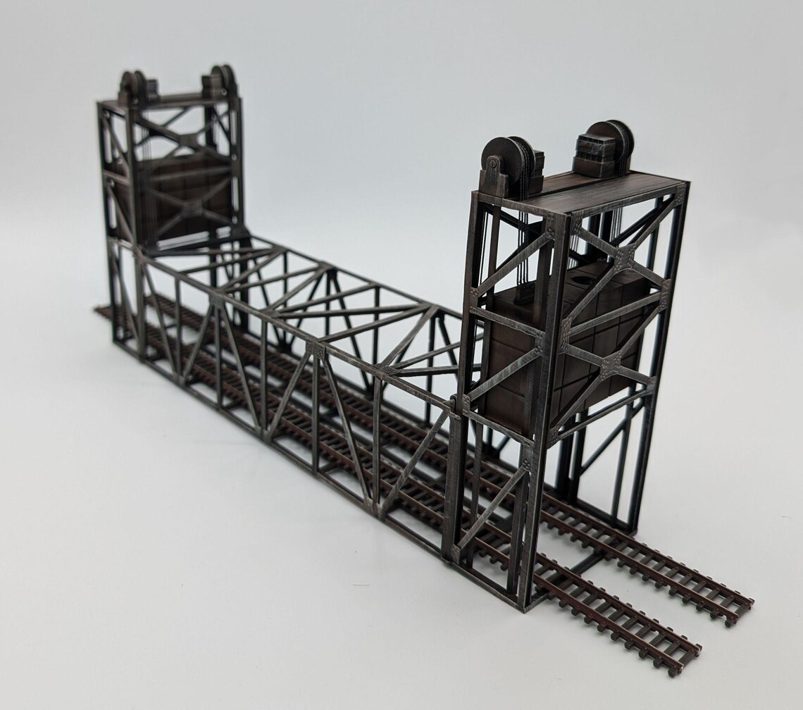 Double Track Lift Bridge Model Kit, N-scale - Etsy Canada