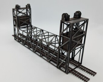 Double Track Lift Bridge Model Kit, Ho-scale - Etsy