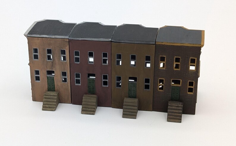 Brownstone Townhouse Model Kit, Ho-scale - Etsy