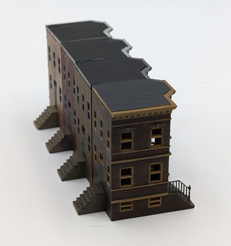 Brownstone Townhouse Model Kit, Ho-scale - Etsy