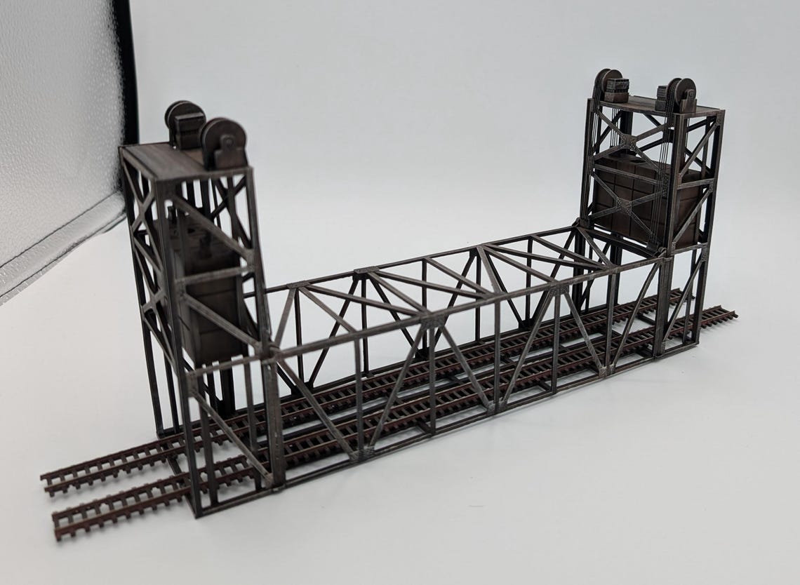 Double Track Lift Bridge Model Kit, N-scale - Etsy Canada
