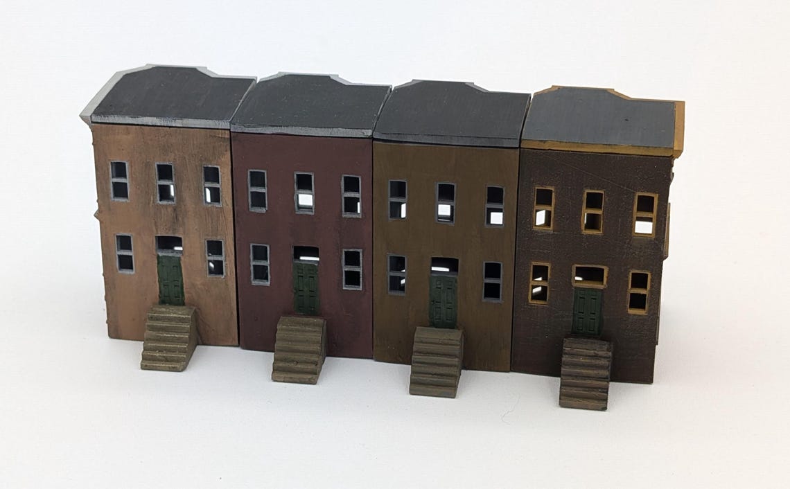 Brownstone Townhouse Model Kit, N-scale - Etsy