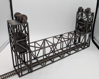 Double Track Lift Bridge Model Kit, Ho-scale - Etsy