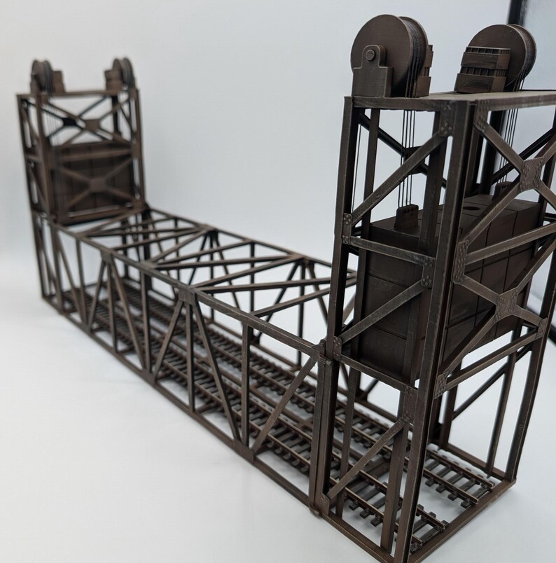 Double Track Lift Bridge Model Kit, Ho-scale - Etsy