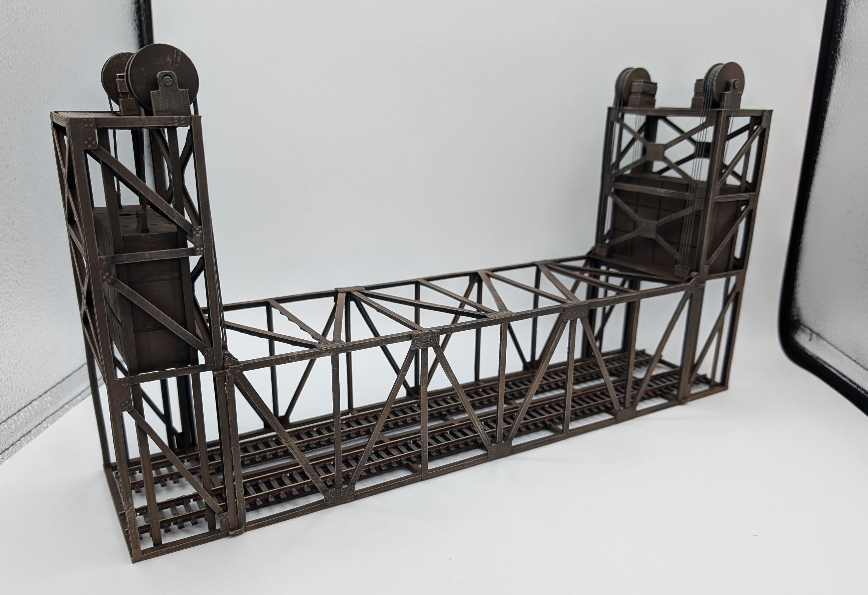 Double Track Lift Bridge Model Kit, Ho-scale - Etsy