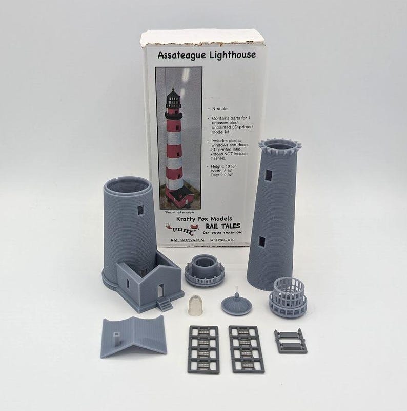 Assateague Lighthouse Model Kit - Etsy