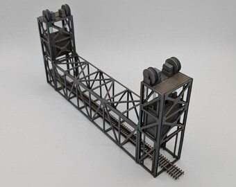 Double Track Lift Bridge Model Kit, Ho-scale - Etsy