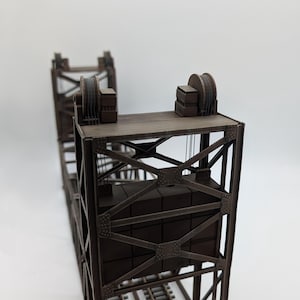 Double Track Lift Bridge Model Kit, Ho-scale - Etsy