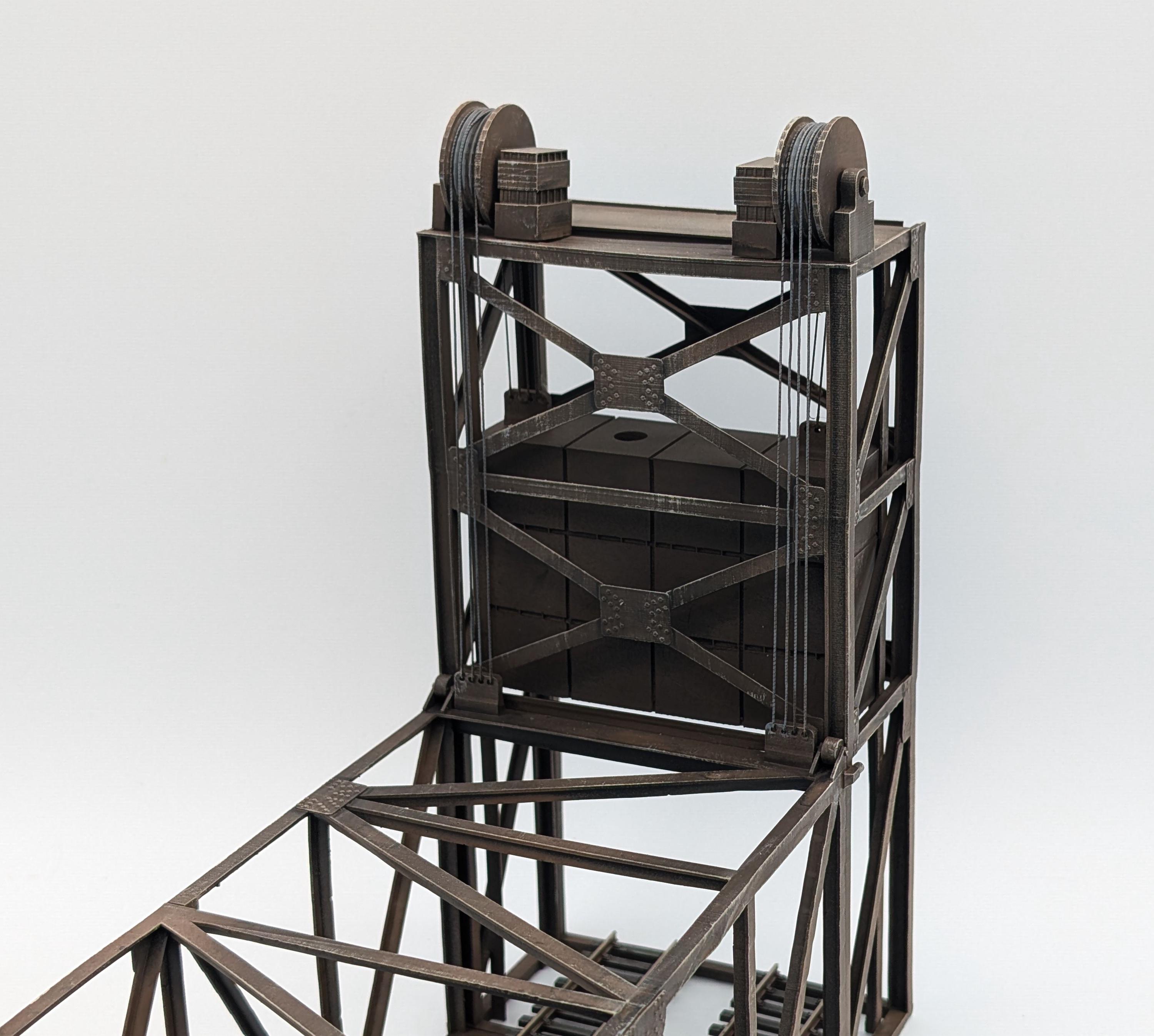 Double Track Lift Bridge Model Kit, Ho-scale - Etsy