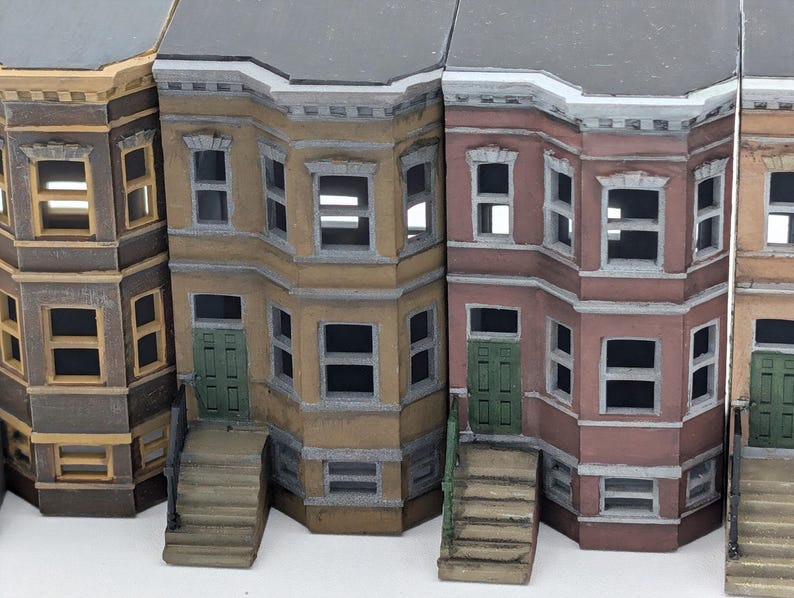 Brownstone Townhouse Model Kit, Ho-scale - Etsy