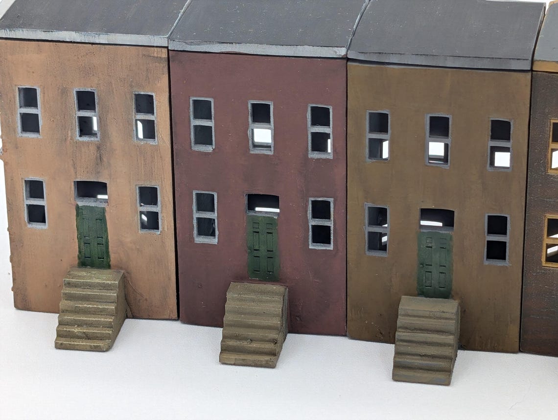 Brownstone Townhouse Model Kit, N-scale - Etsy