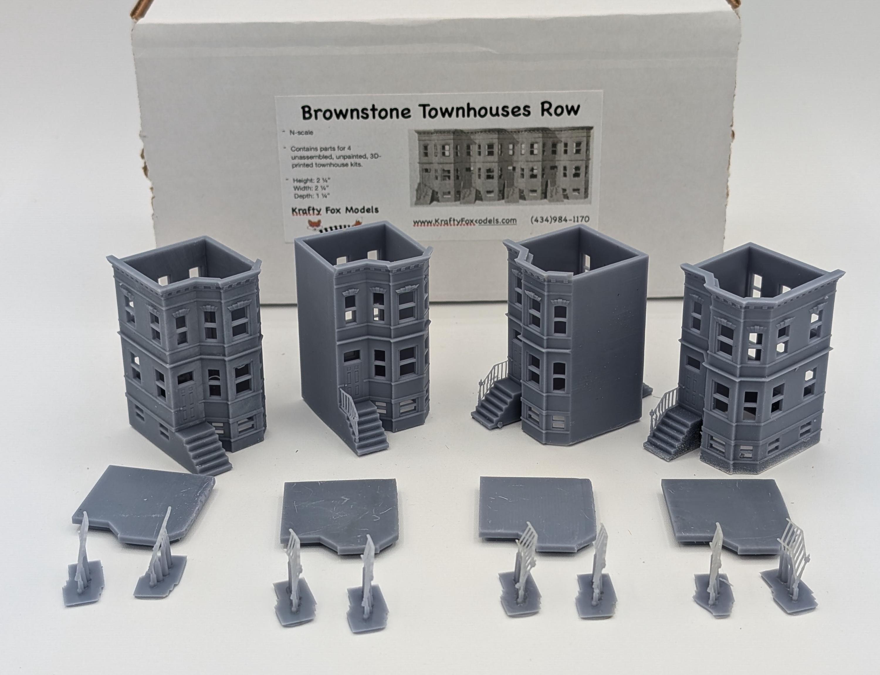 Brownstone Townhouse Model Kit, N-scale - Etsy